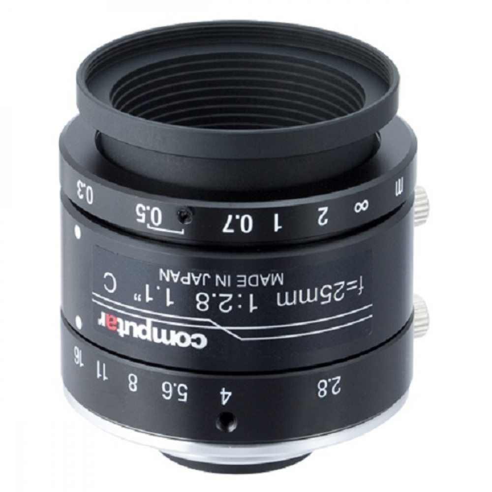 VG2518KC-MPYIR-V31 Computar 1.1 C-Mount 25mm F1.8 12MP IR Corrected P-Iris Lens