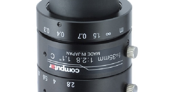 VG3518KC-MPYIR-V31 Computar 1.1 C-Mount 35mm F1.8 12MP IR Corrected P-Iris Lens